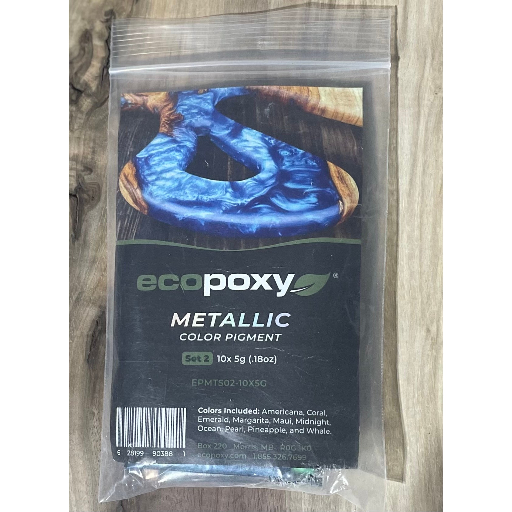 EcoPoxy Metallic Color Pigment Samples – Professional Grinding Inc