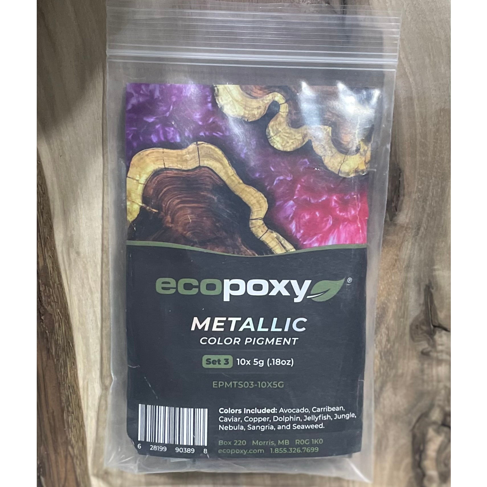 EcoPoxy Metallic Color Pigment Samples – Professional Grinding Inc