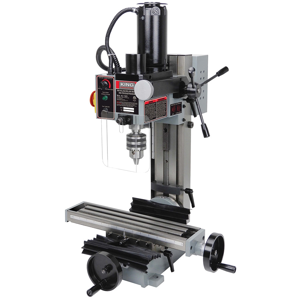 King Canada - MINI MILLING DRILLING MACHINE - MODEL: KC-15VS ...